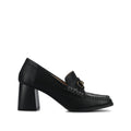 AISHA MOC TOE PUMPS - Black