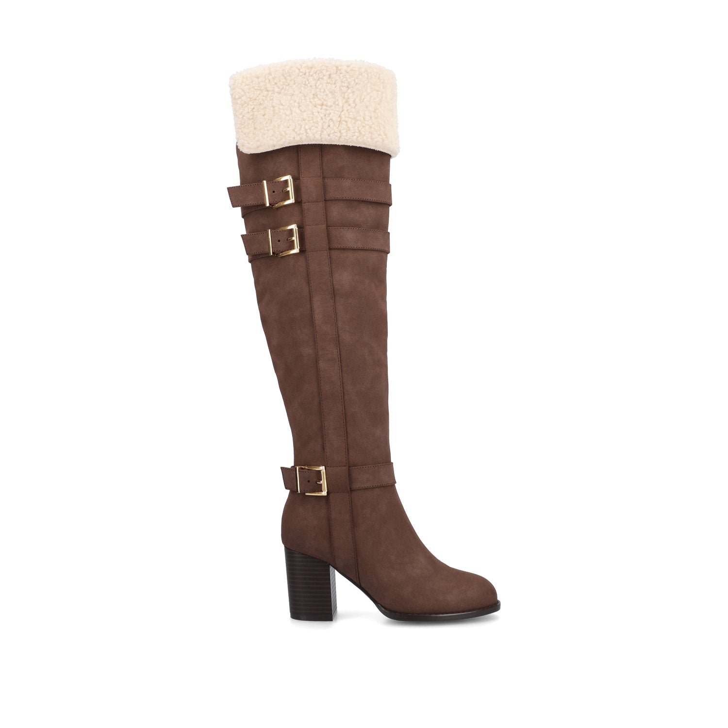 ALYZA OVER THE KNEE BOOTS - Chocolate