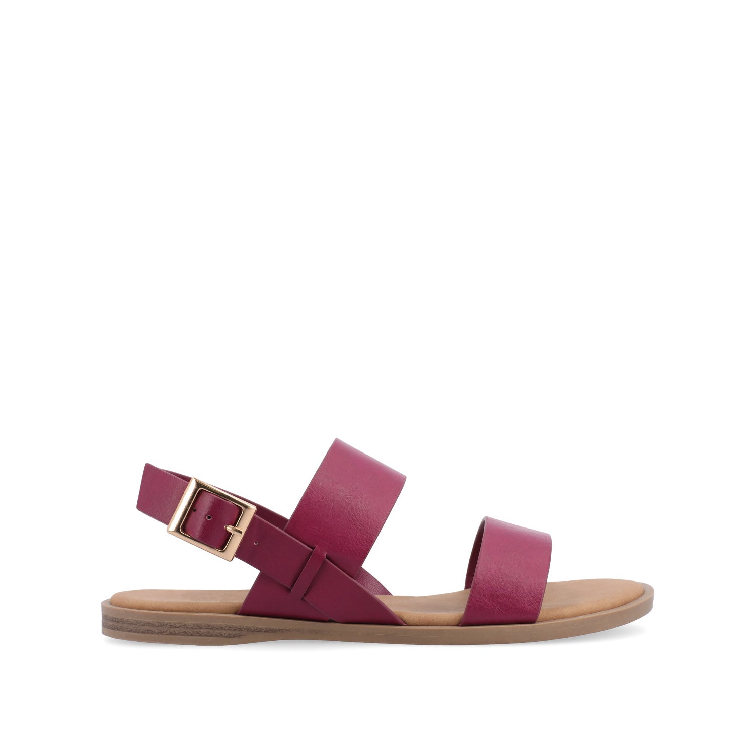 LAVINE STATEMENT MULTI STRAP SANDALS IN WIDE - Raspberry