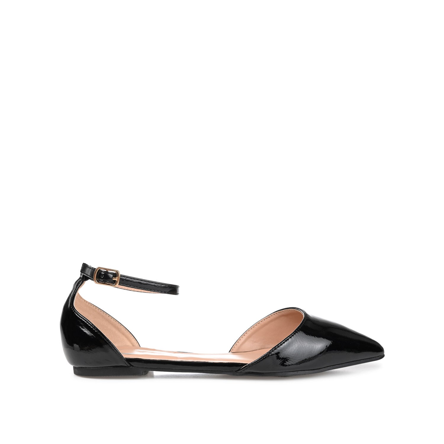 REBA D'ORSAY FLATS IN WIDE - Patent Black