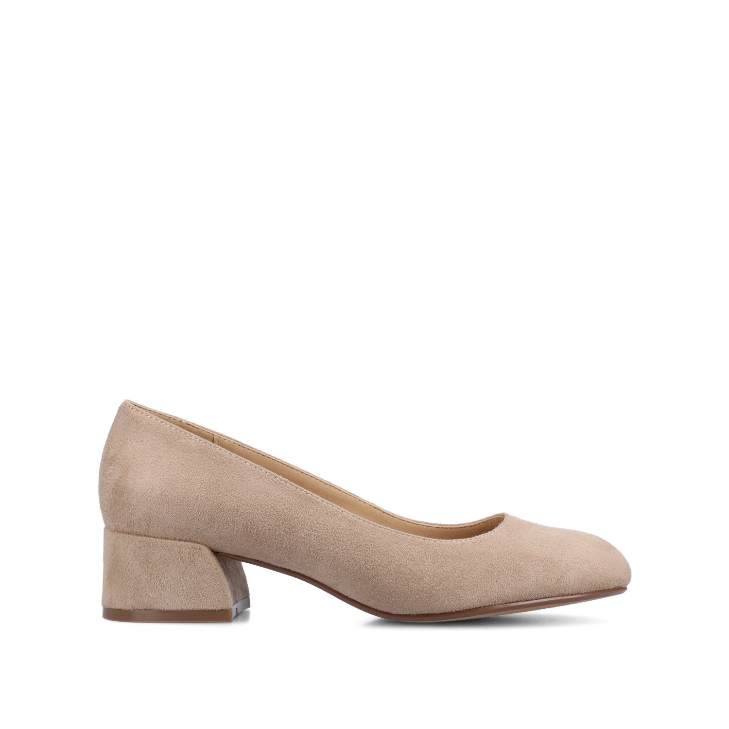 SAAR II LOW PUMP HEELS STATEMENT IN WIDE - Nude Suede