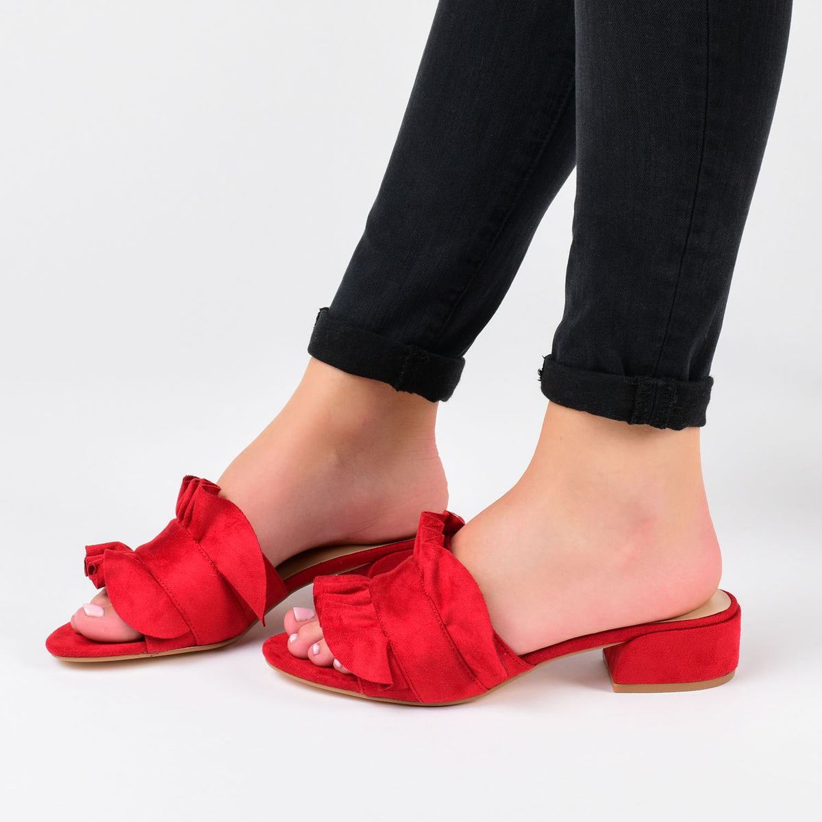 Sabica Heel | Women's Ruffled Heel | Journee Collection