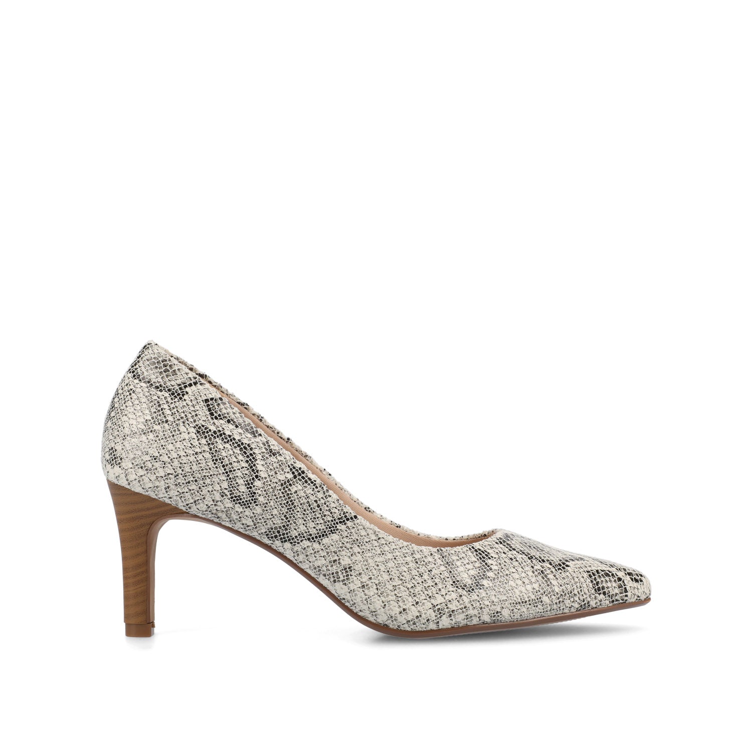 SCYLEE LEATHER STILETTO HEELS IN WIDE - Snake