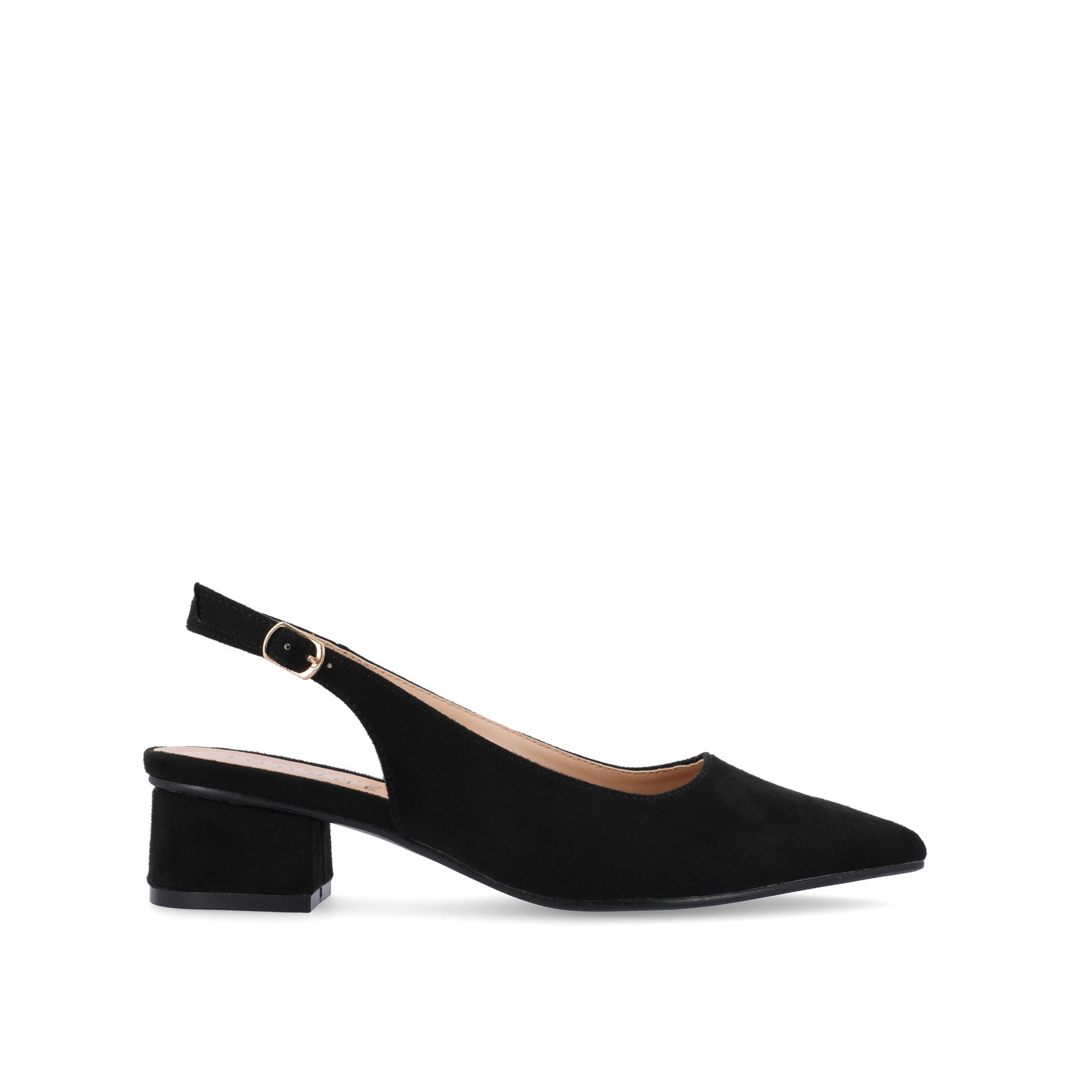 SYLVIA LOW BLOCK HEELS IN WIDE - Black