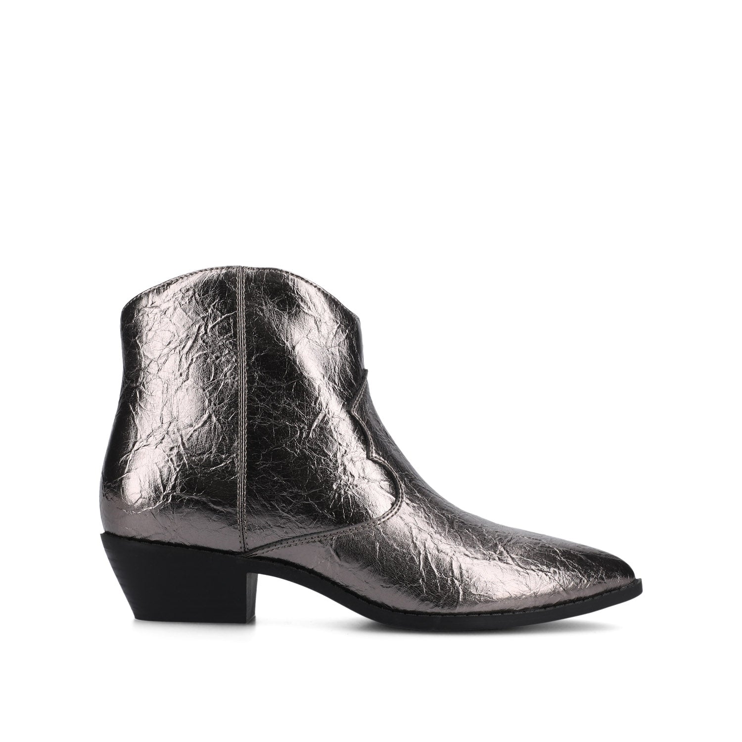 TALIAH WESTERN ANKLE BOOTIES IN WIDE - Pewter