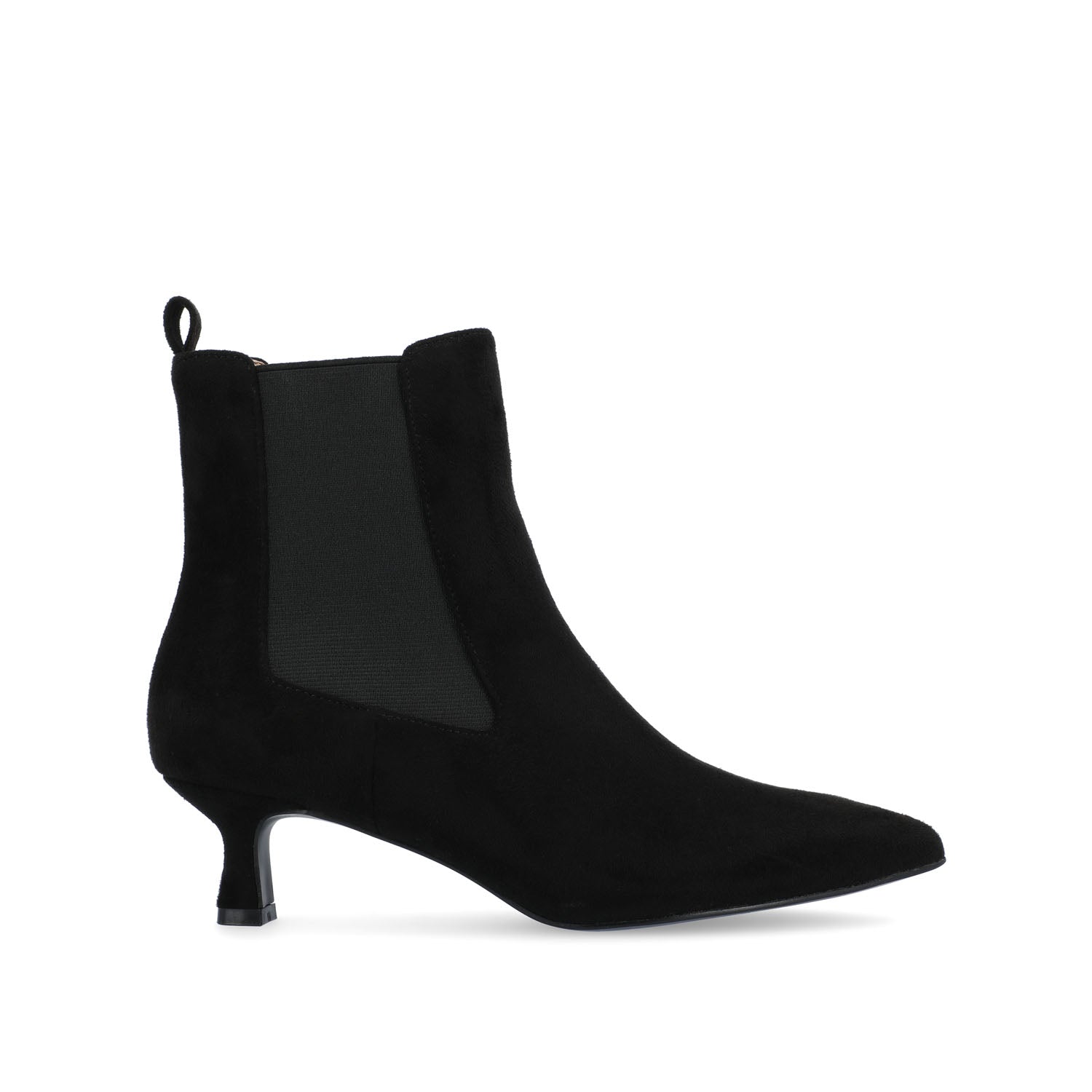 TENLEE CHELSEA BOOTIES IN FAUX SUEDE - Black Faux Suede
