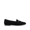 WRENN LOAFER FLATS IN FAUX SUEDE - Black Faux Suede